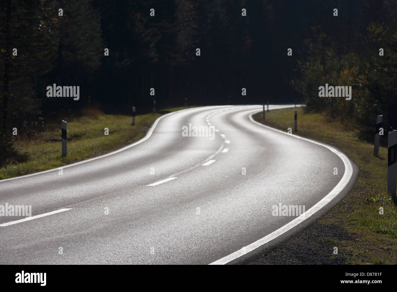 Germany, Federal Road near Sylvenstein Stock Photo - Alamy