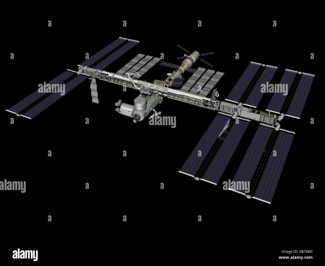 The International Space Station (ISS) is seen from space following the ...