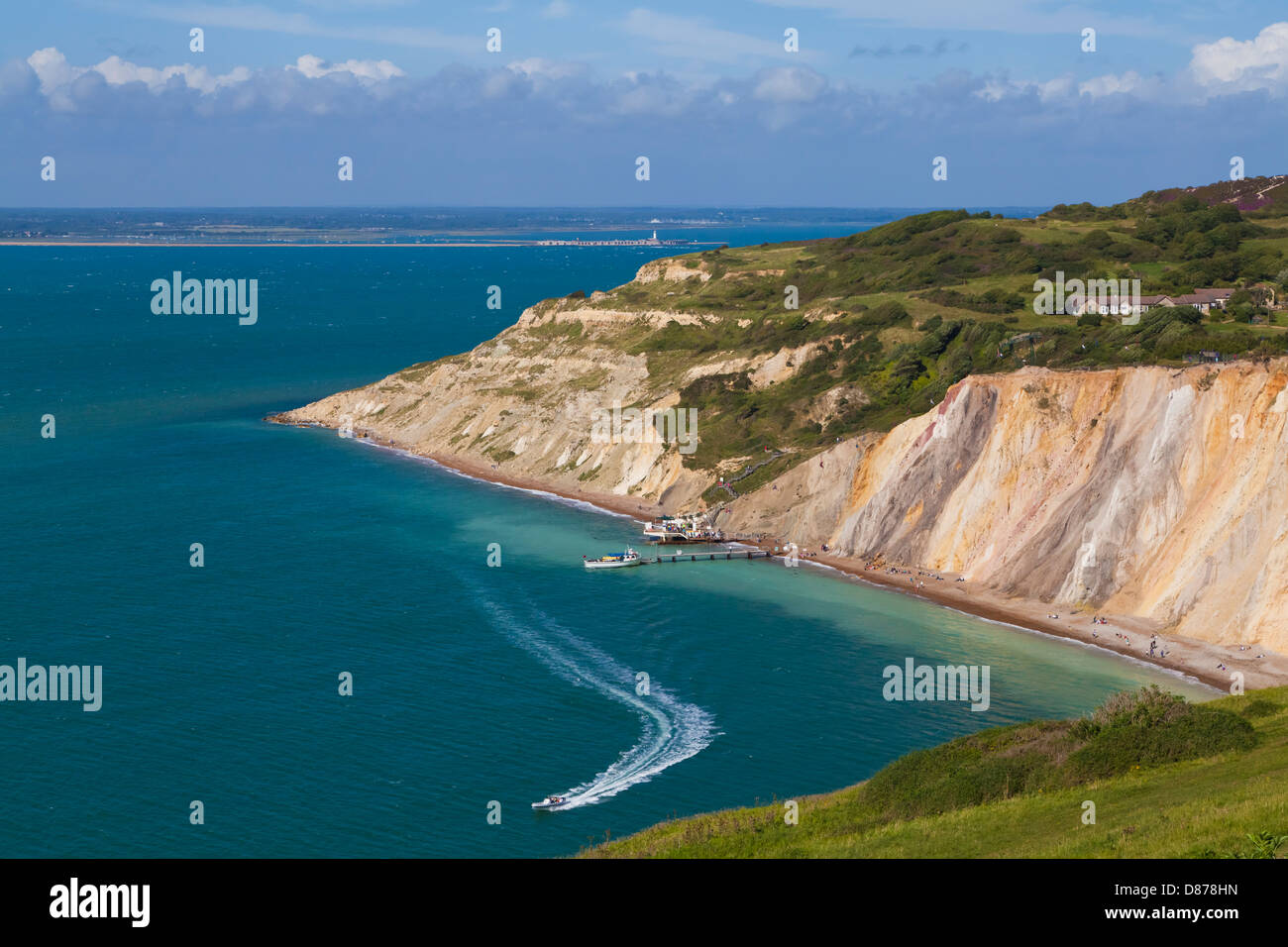 Needles chalk cliff isle hi-res stock photography and images - Alamy