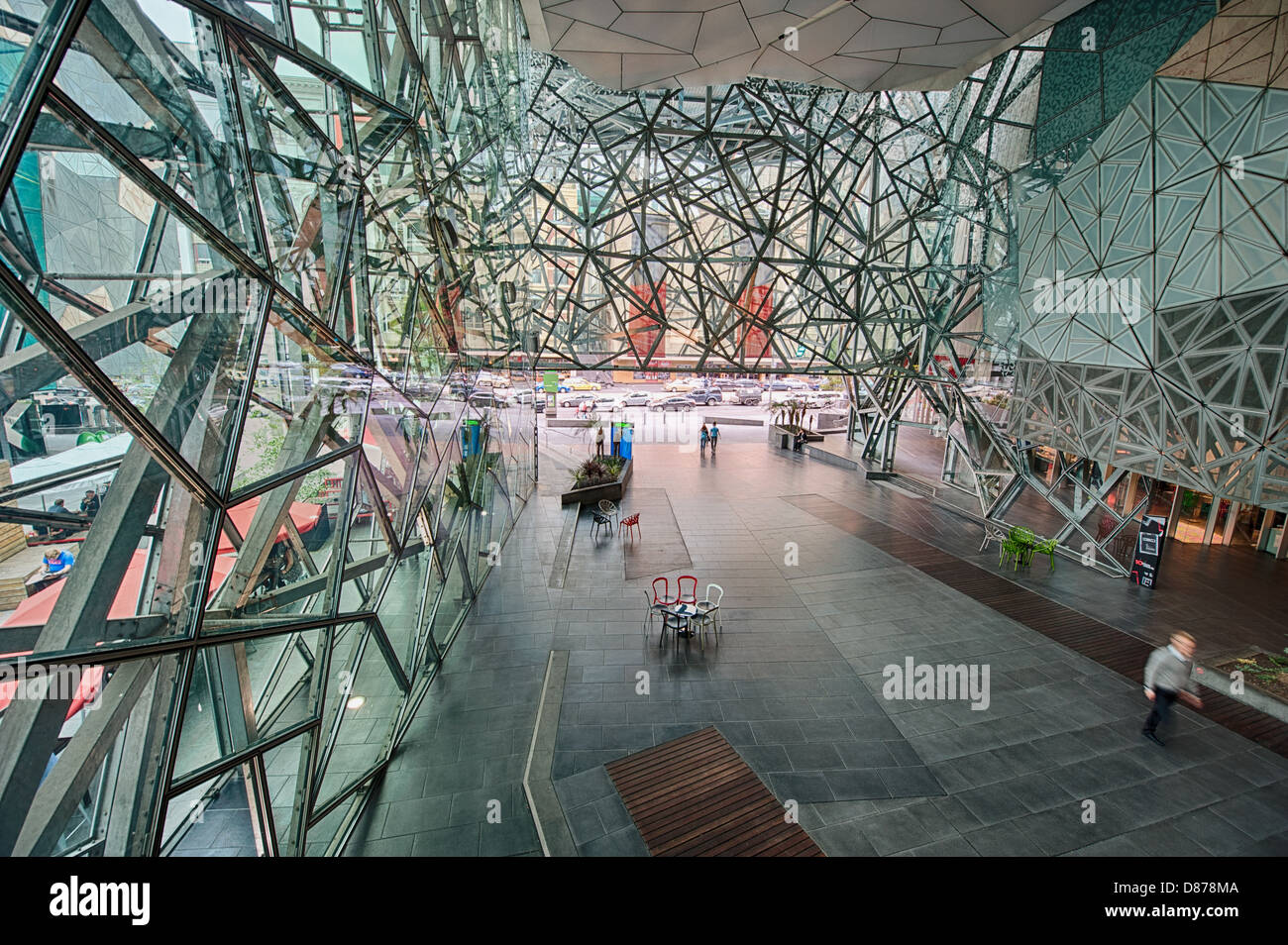 Interesting architectural angles melbournes iconic hi-res stock ...