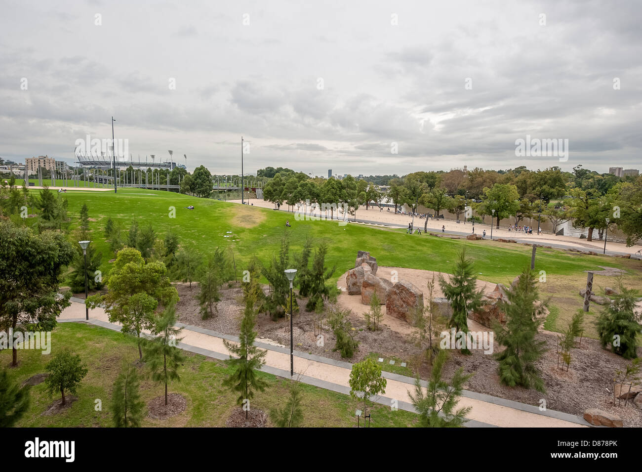 Melbourne park hi-res stock photography and images - Alamy