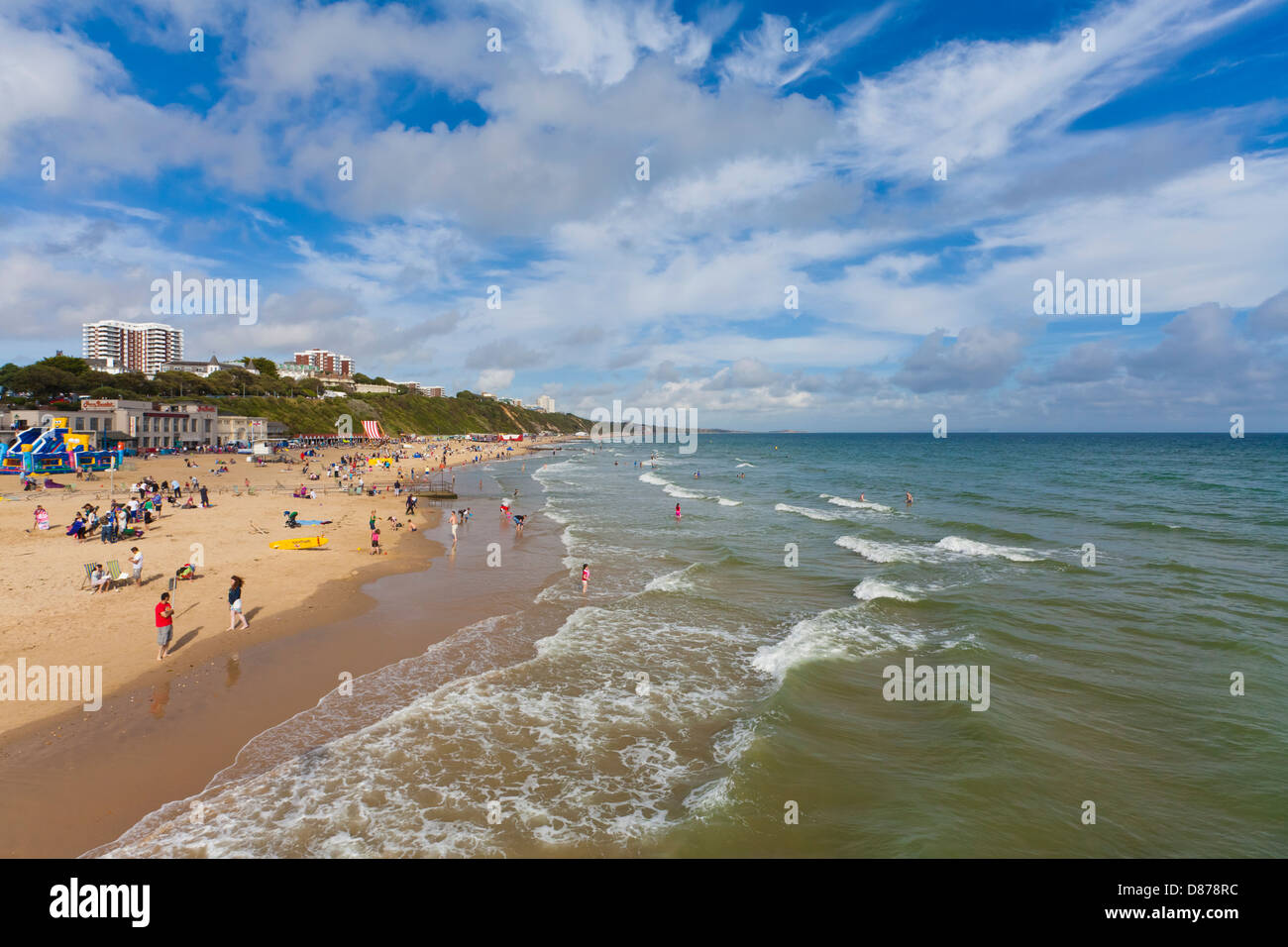 England, Dorset, Bournemouth, People at beach Stock Photo - Alamy