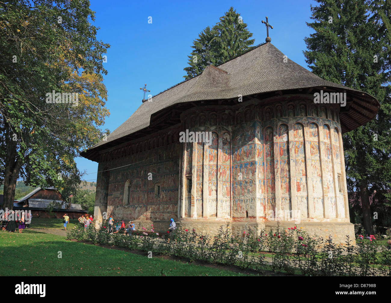 Humor Monastery located in Manastirea Humorului, about 5 km north of ...