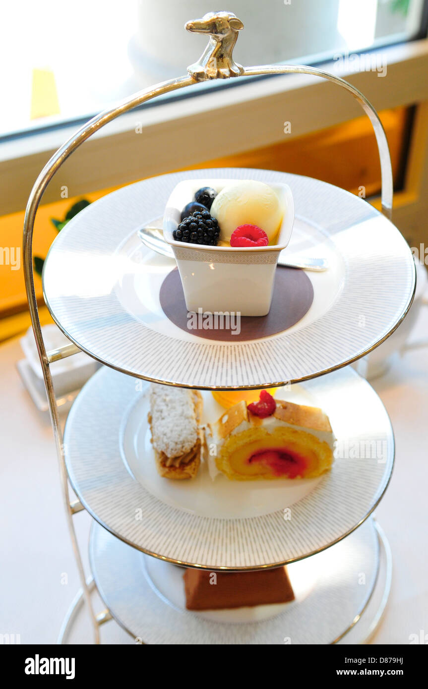 Afternoon Tea at The Connaught Hotel, Mayfair, London Stock Photo - Alamy