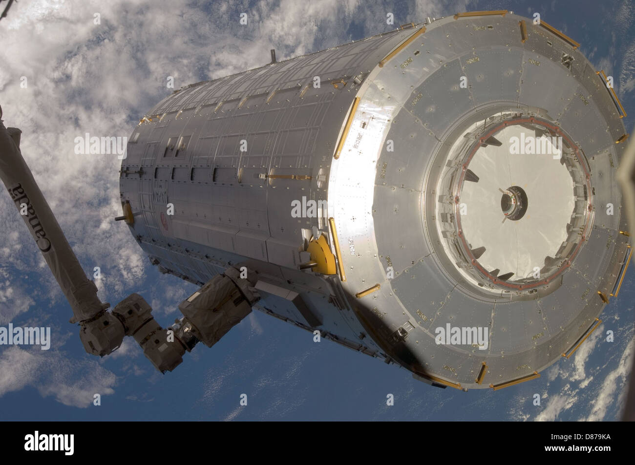This image shows the Kibo module of the International Space Station in ...