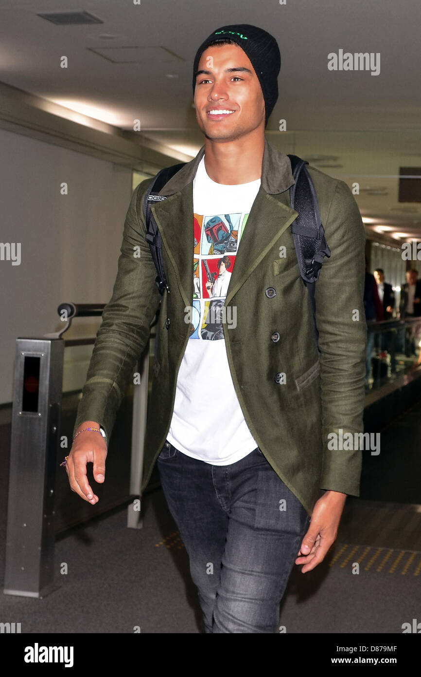 Siva Kaneswaran of The Wanted arrives at Narita International Airport ...