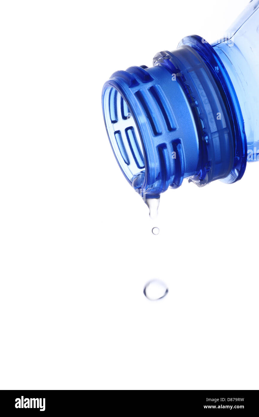 water drop from water bottle Stock Photo - Alamy
