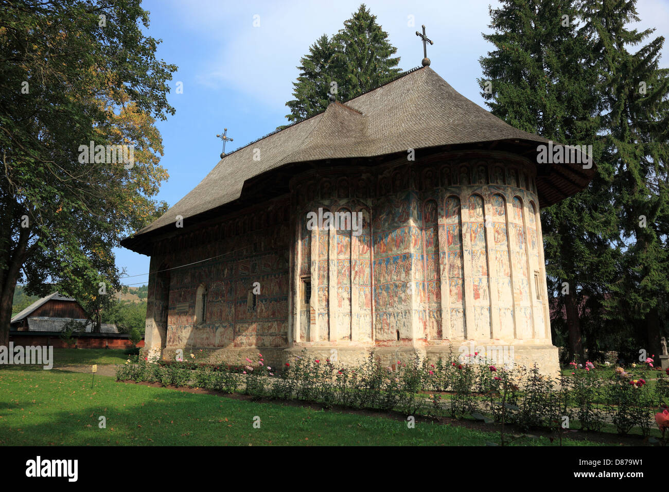 Humor Monastery located in Manastirea Humorului, about 5 km north of ...