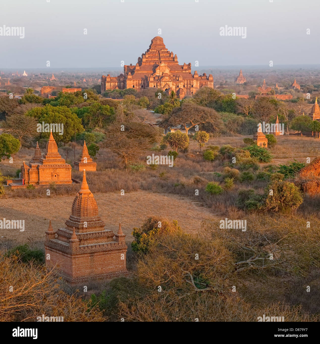 Sunset in Bagan Stock Photo - Alamy