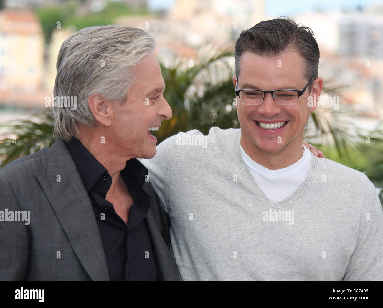 Cannes, France. 21st May 2013. Actors Michael Douglas (l) and Matt ...