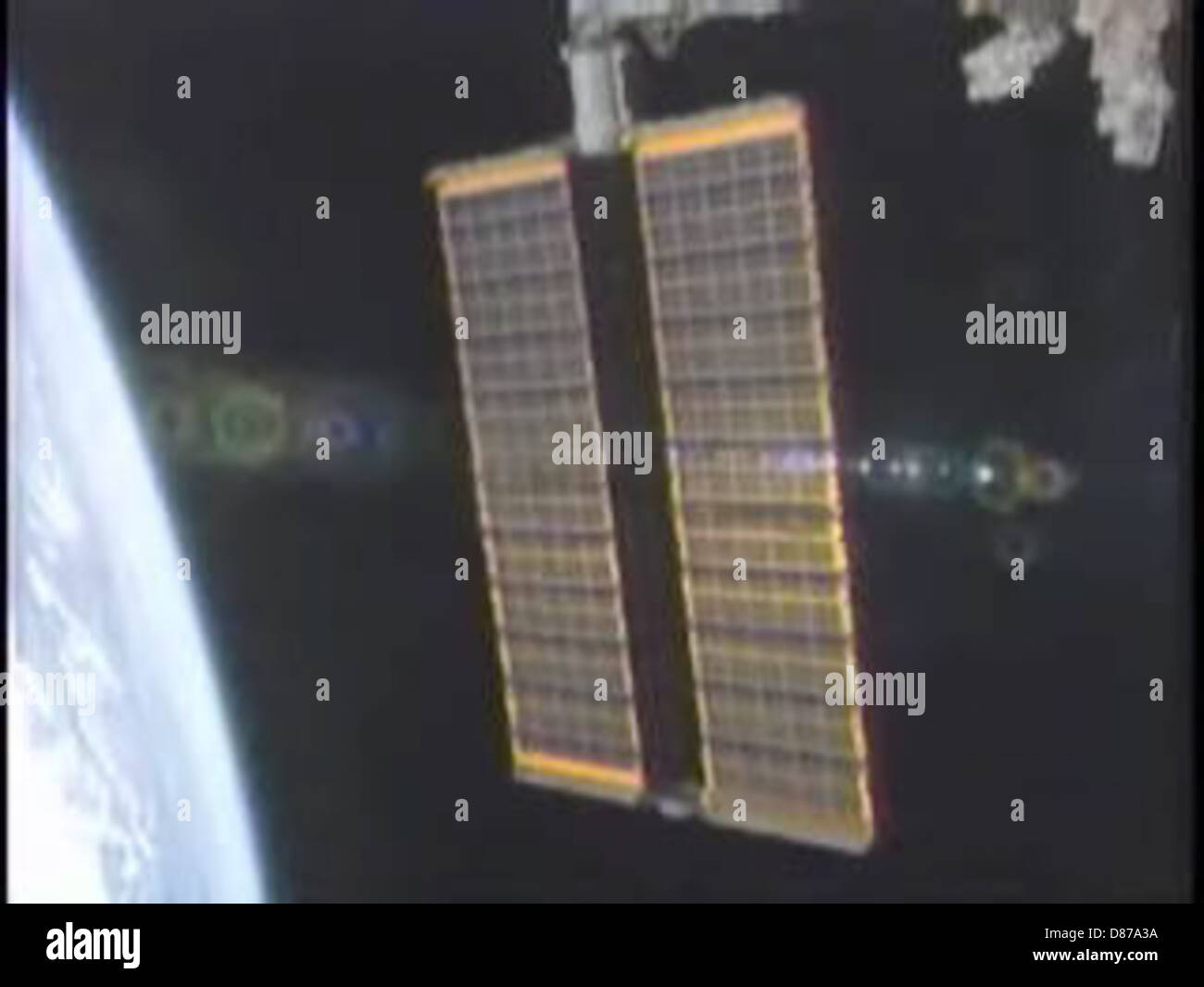 The P4 Truss, a crucial component of the International Space Station ...