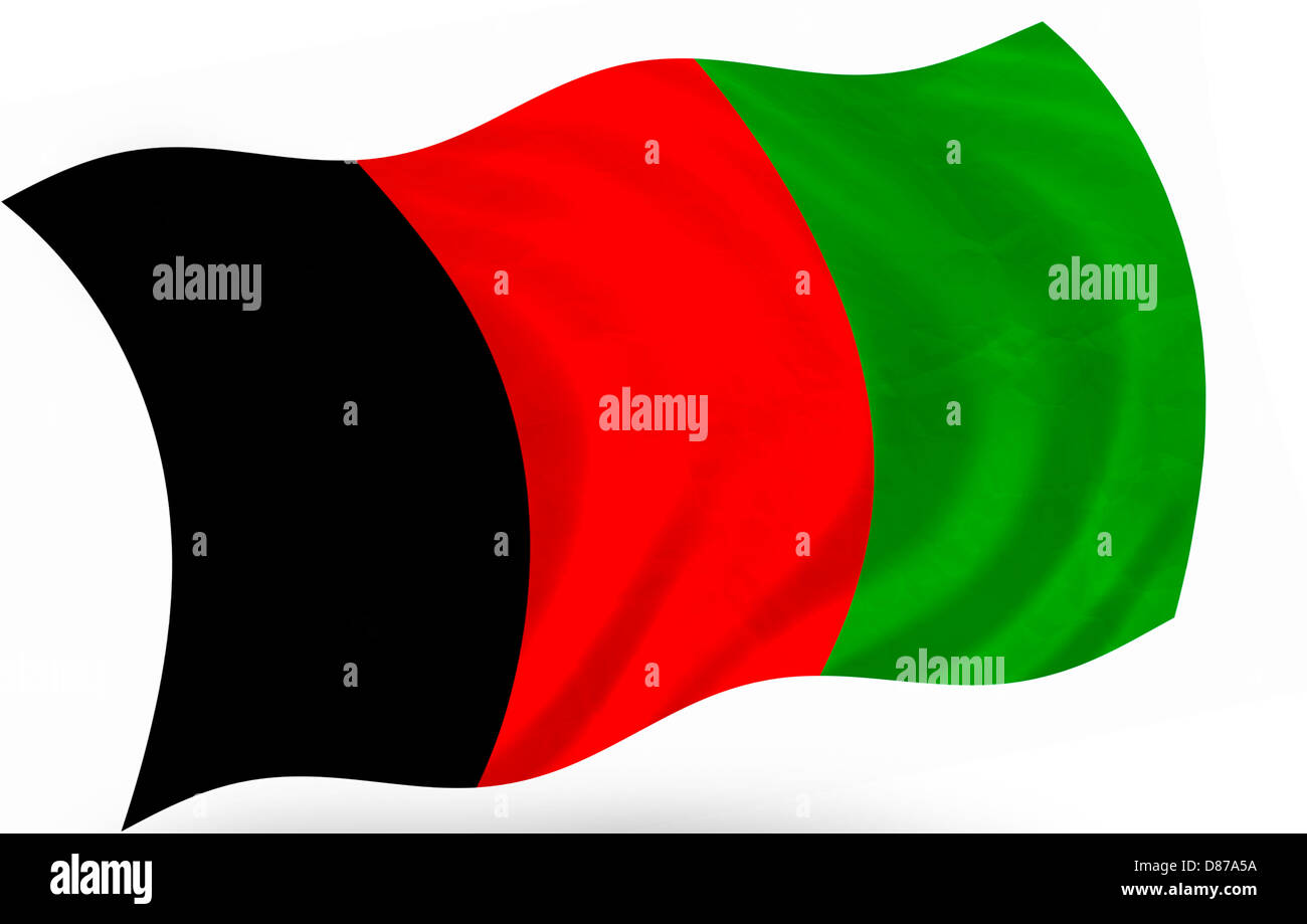 Afghanistan, 3d flag of Stock Photo - Alamy