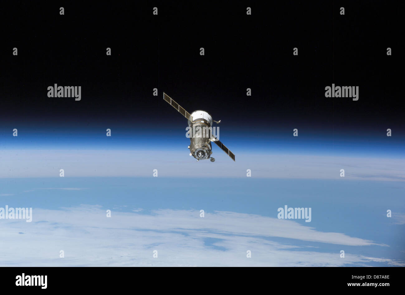 The Progress M-47 spacecraft docked with the International Space ...