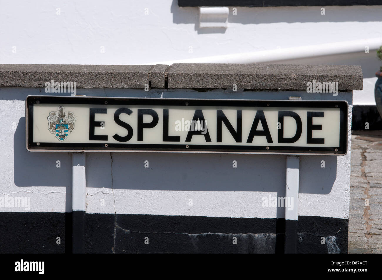 Esplanade road sign, Exmouth, Devon, England, UK Stock Photo - Alamy