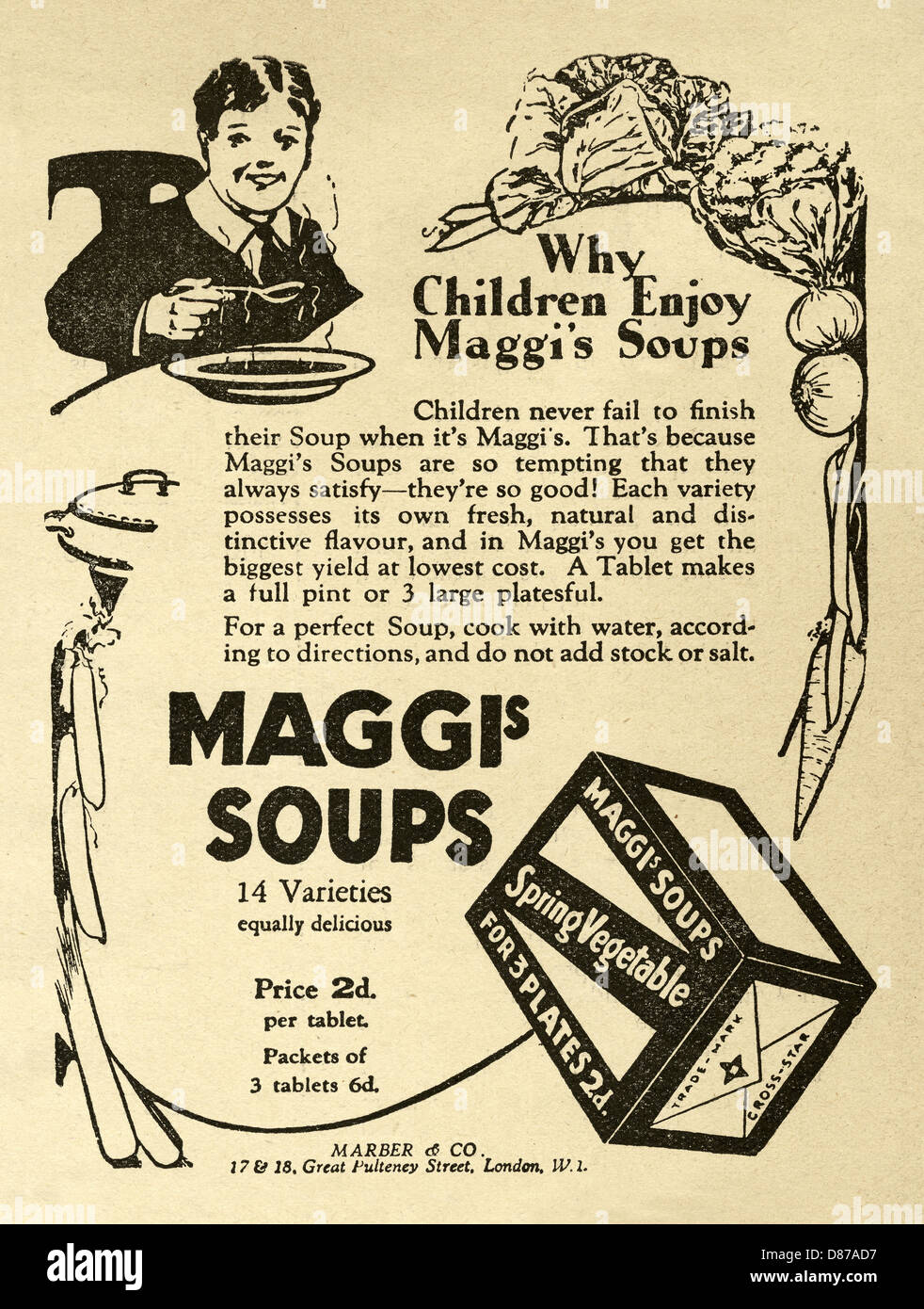 1920s food advertising hi-res stock photography and images - Alamy