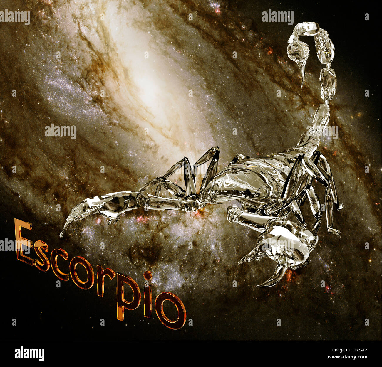 Zodiac sign, Scorpio, 3D, illustration Stock Photo - Alamy