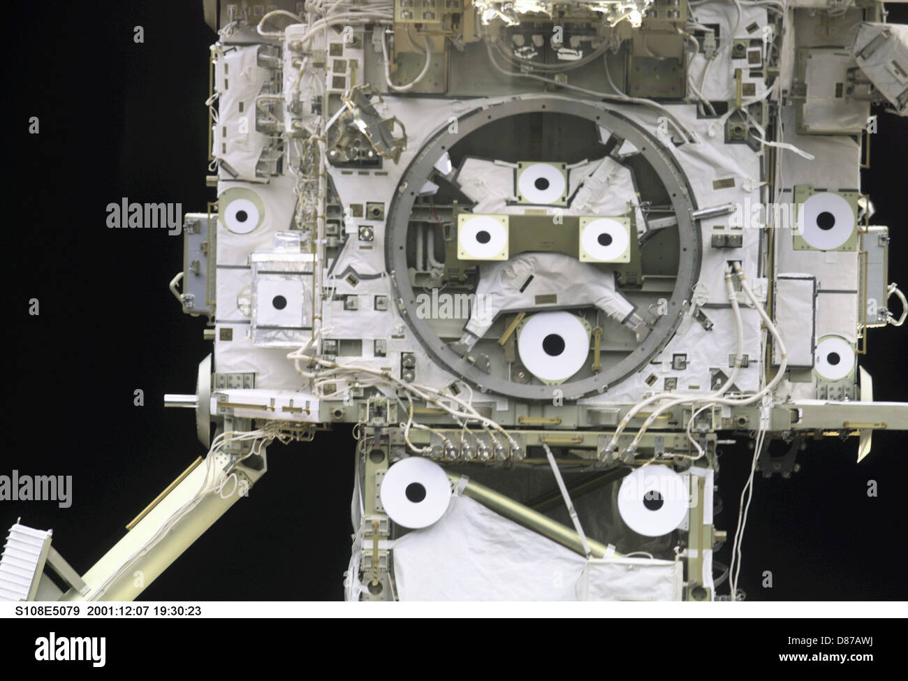 An image of the forward side of the Z1 Truss element aboard the ...