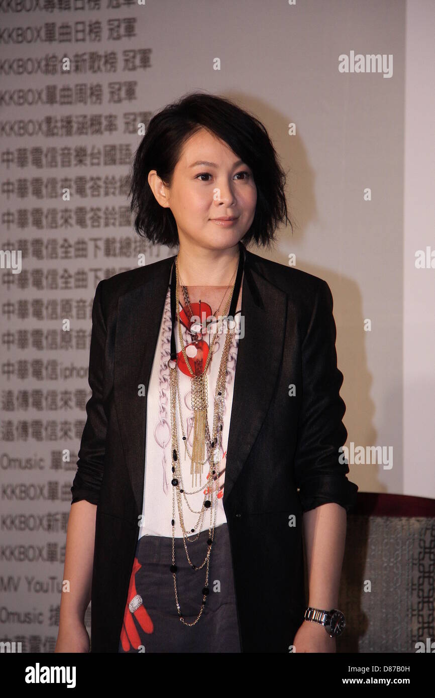 Rene Liu at press conference of her album in Taipei, Taiwan, China on ...