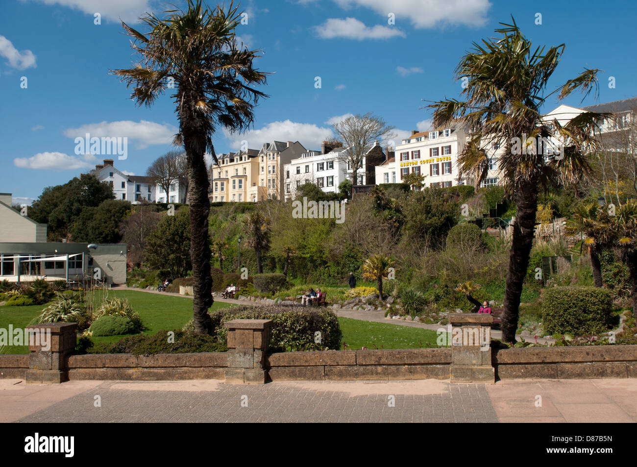Devon garden gardens seaside town hi-res stock photography and images ...