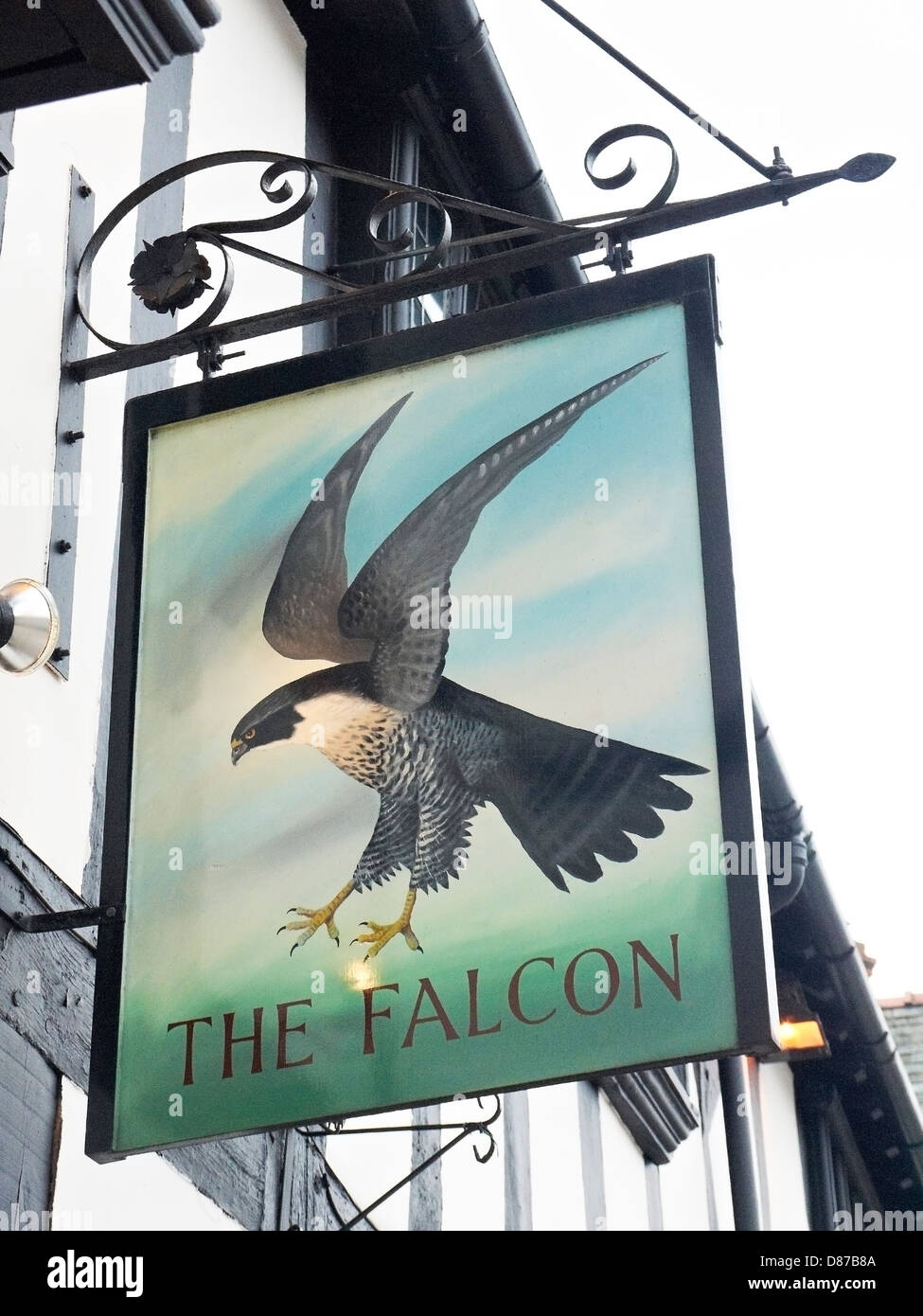 The Falcon pub sign in Chester Cheshire UK Stock Photo - Alamy