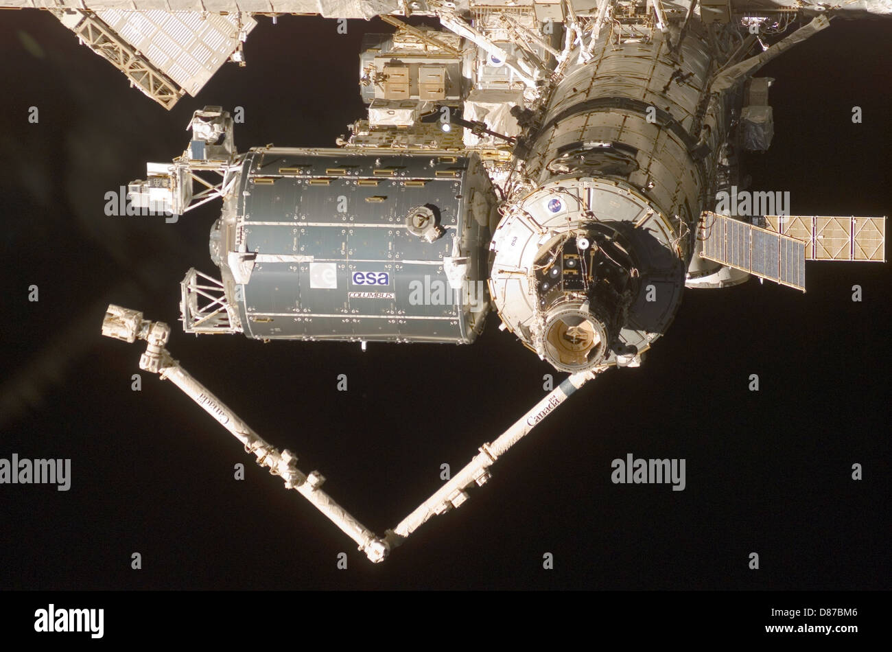The STS-122 mission saw the Atlantis space shuttle dock with the ...