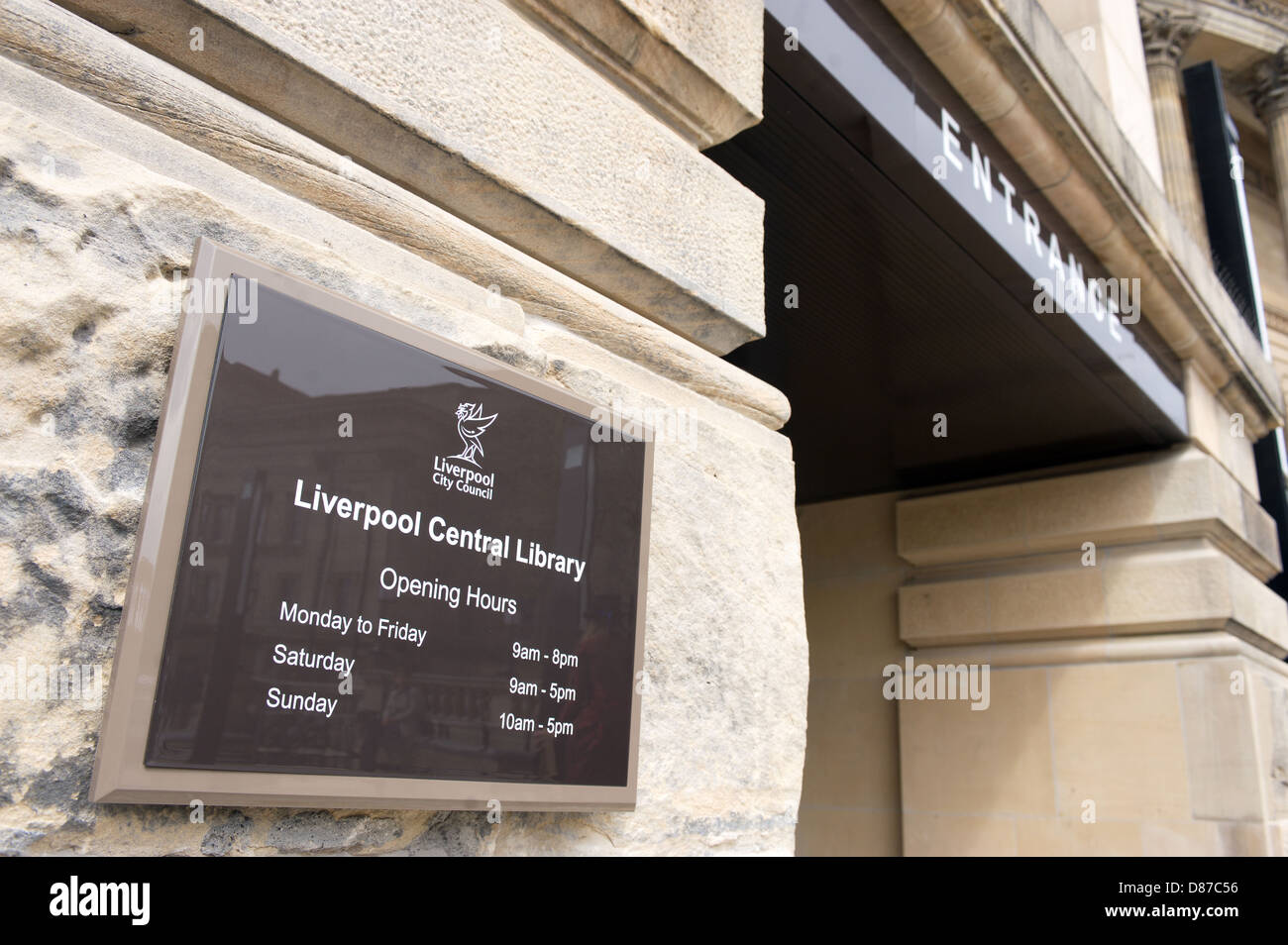 Liverpool Central Library entrance The new Central Library opened in ...