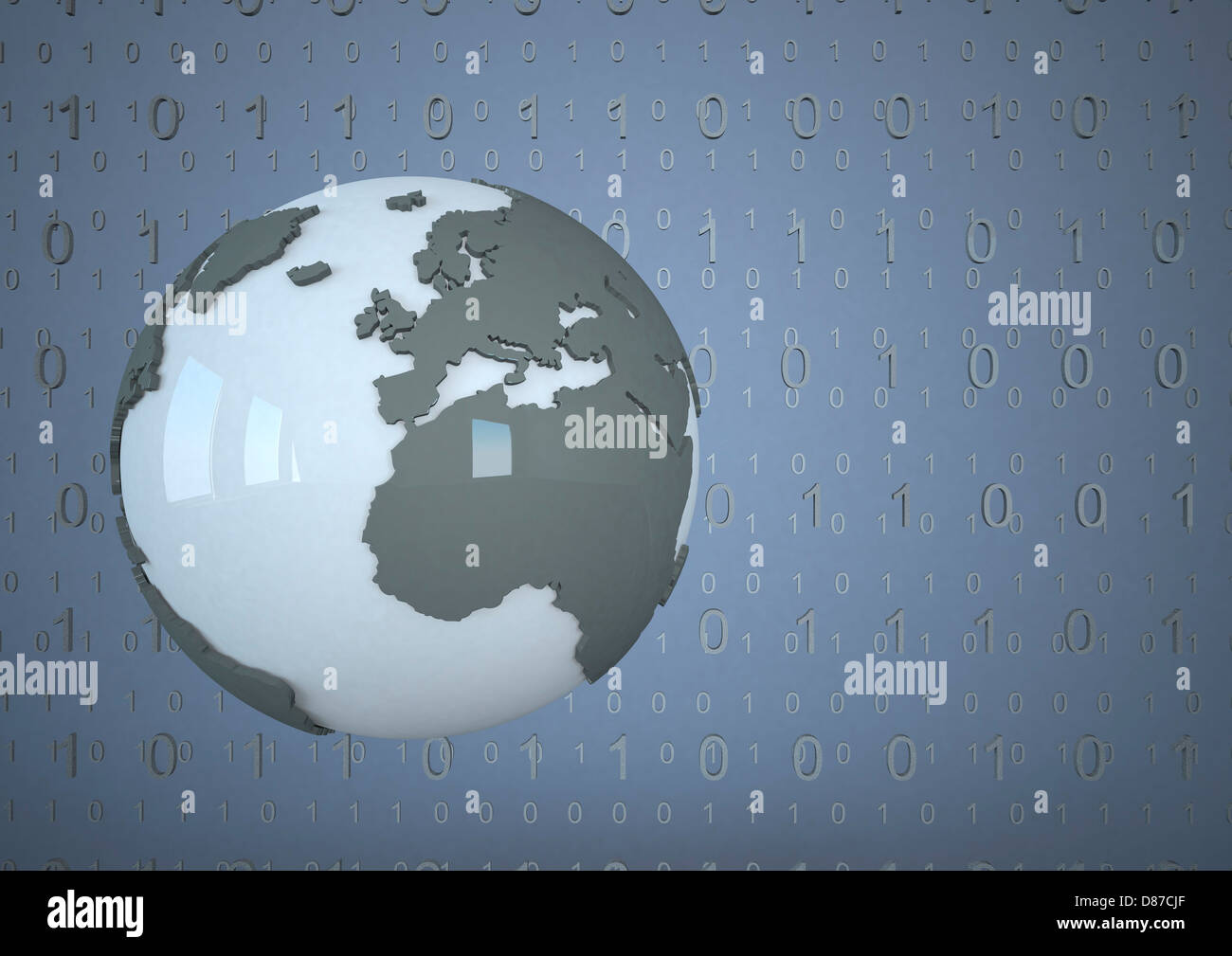 Globe against gray background, close up Stock Photo - Alamy