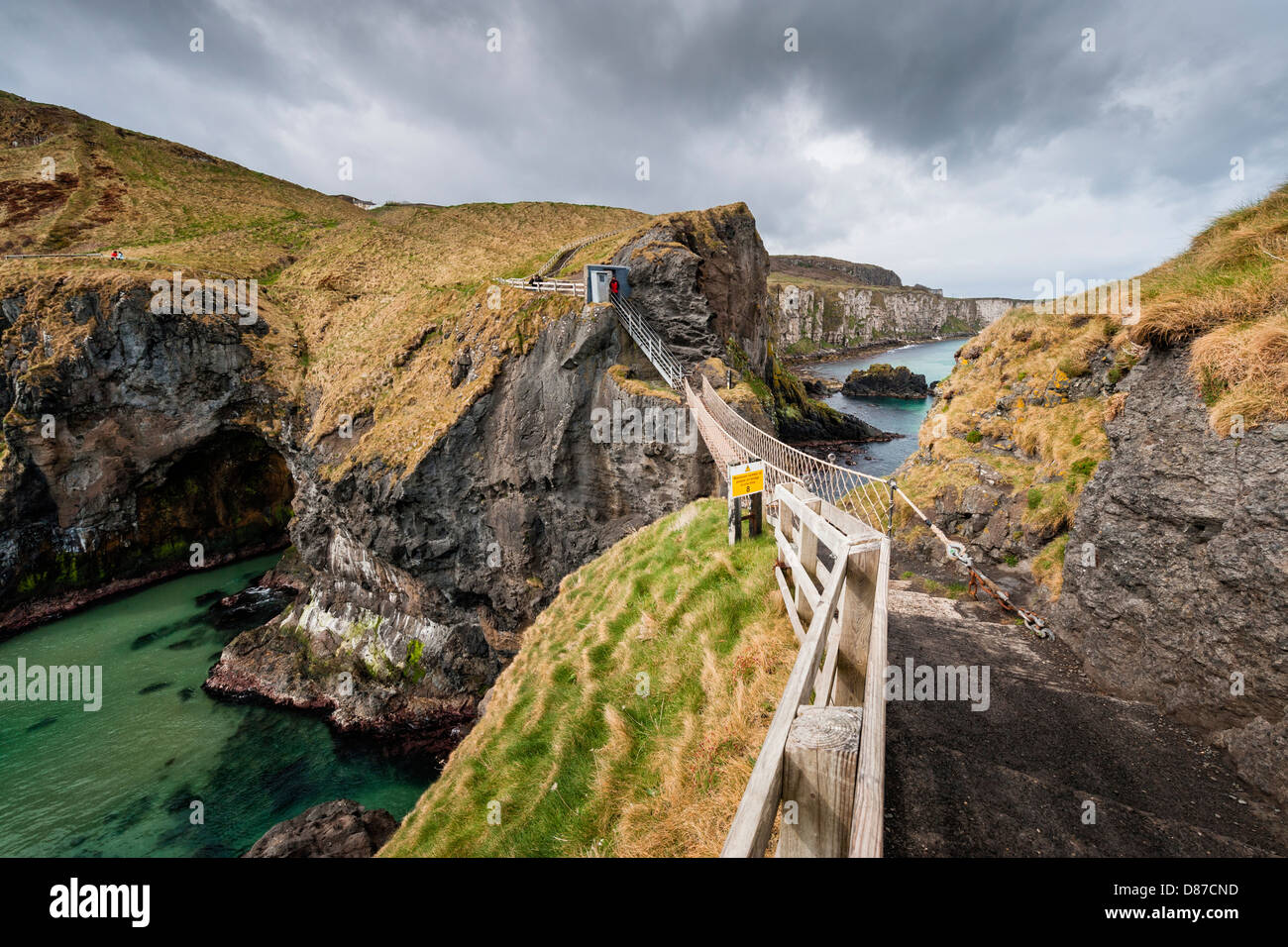 Carrick-a-Rede rope bridge Stock Photo - Alamy