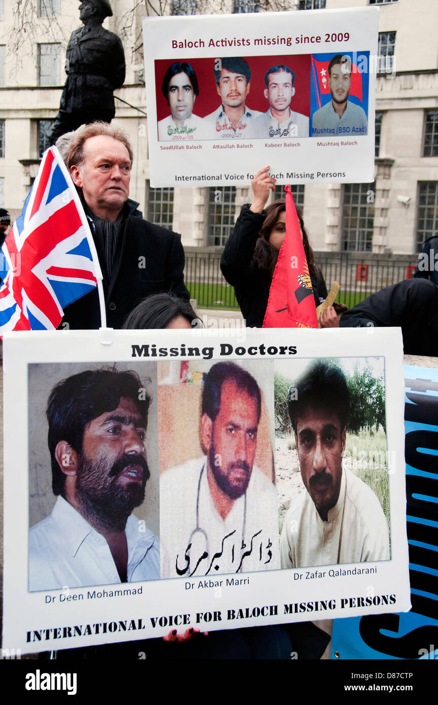 Balochistan Protest outside Downing Street protesting genocide by ...