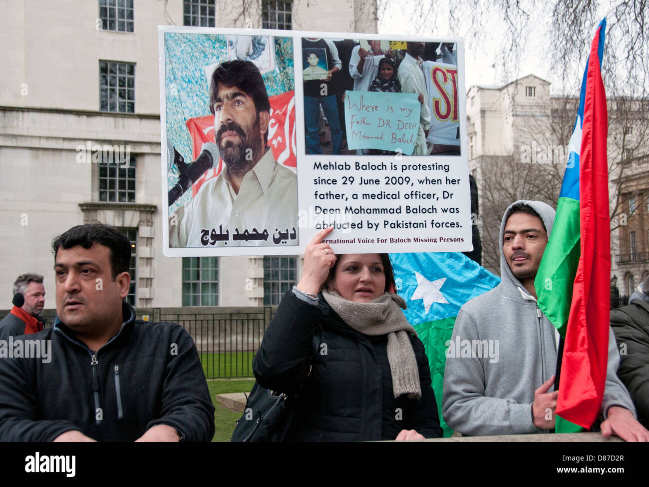 Balochistan Protest outside Downing Street protesting genocide by ...
