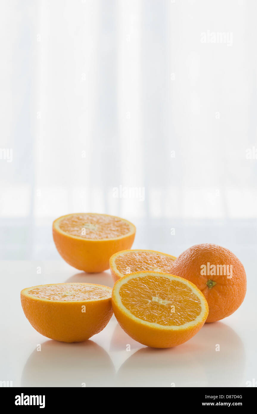 Close up of the cross section of oranges hi-res stock photography and ...