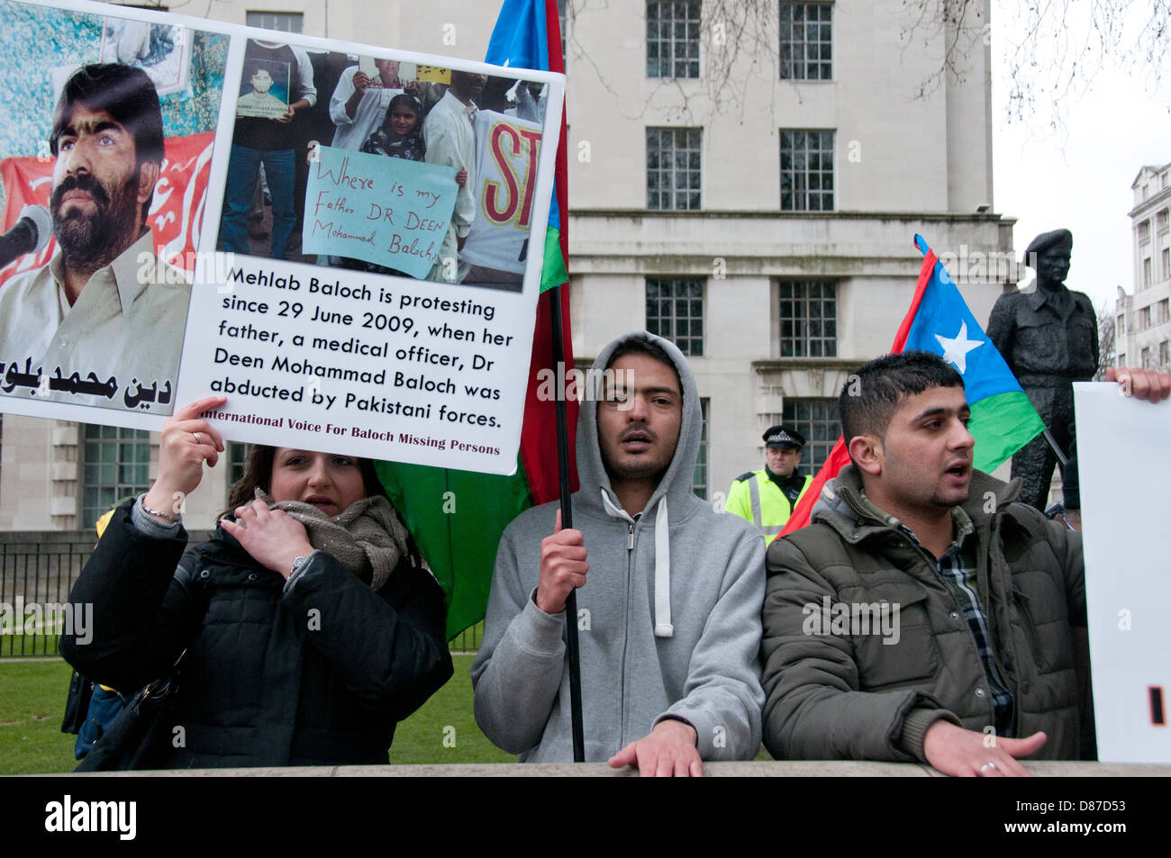 Balochistan Protest outside Downing Street protesting genocide by ...