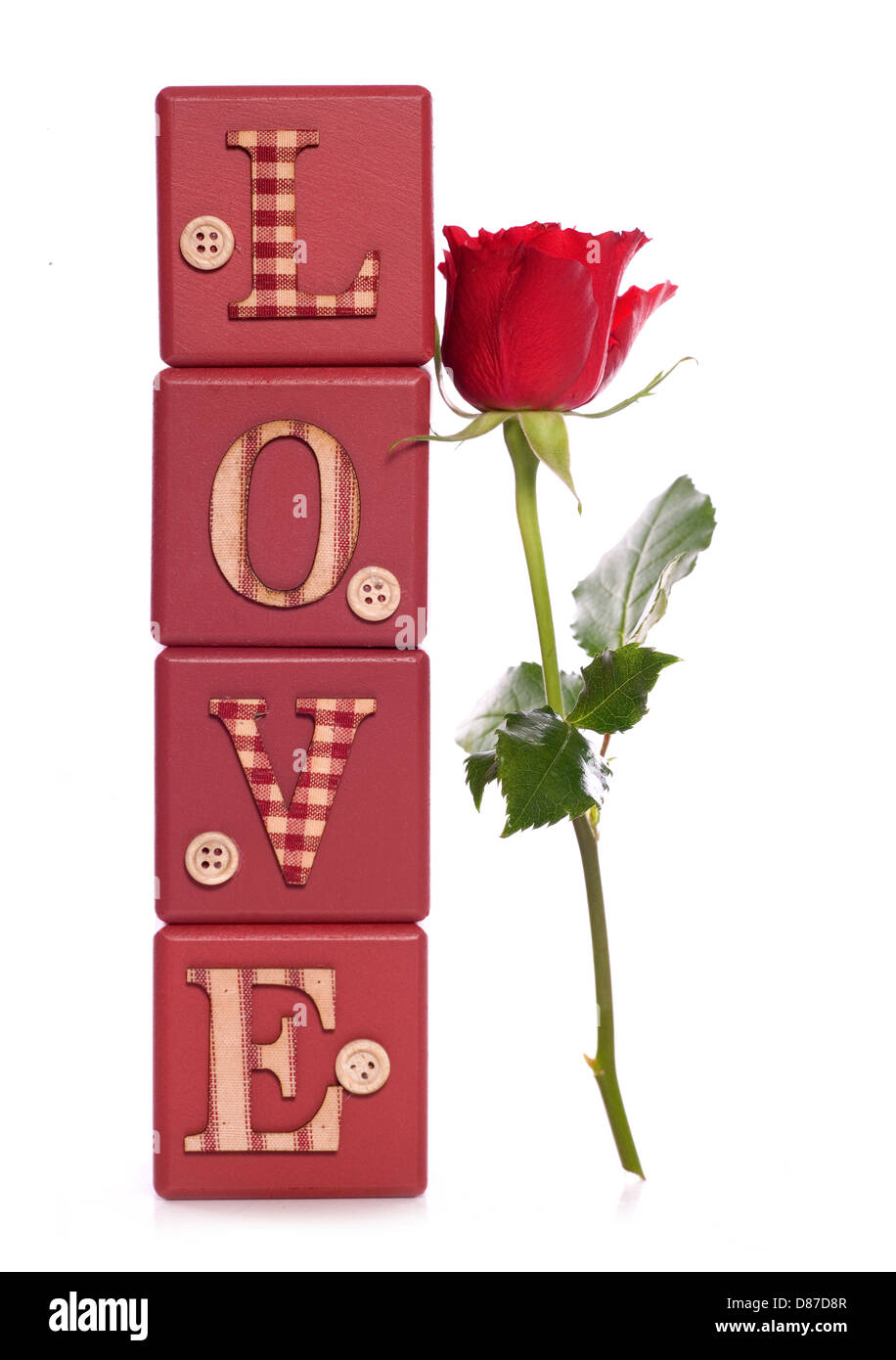 Love rose word hi-res stock photography and images - Alamy