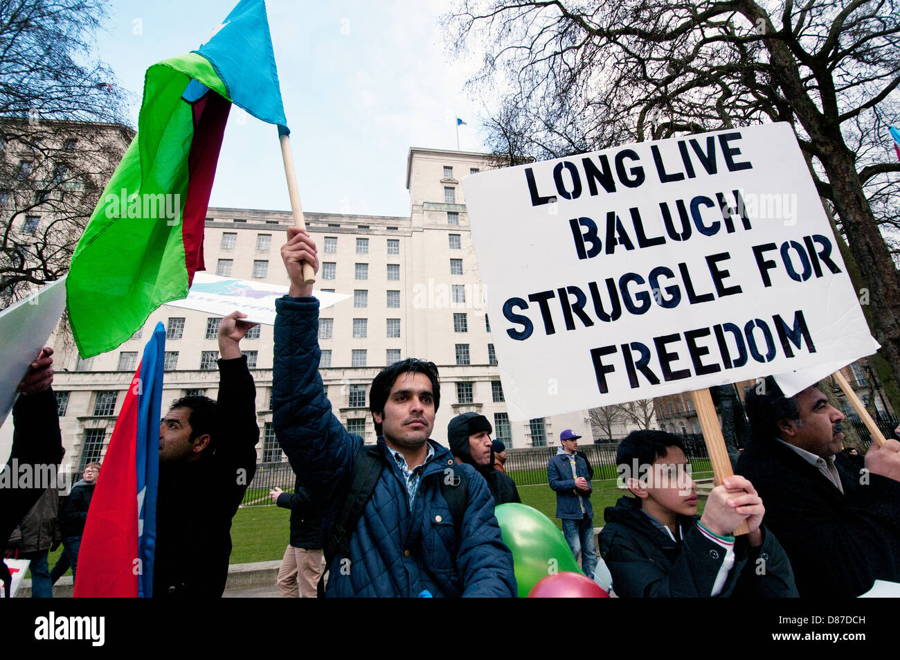 Balochistan Protest outside Downing Street protesting genocide by ...