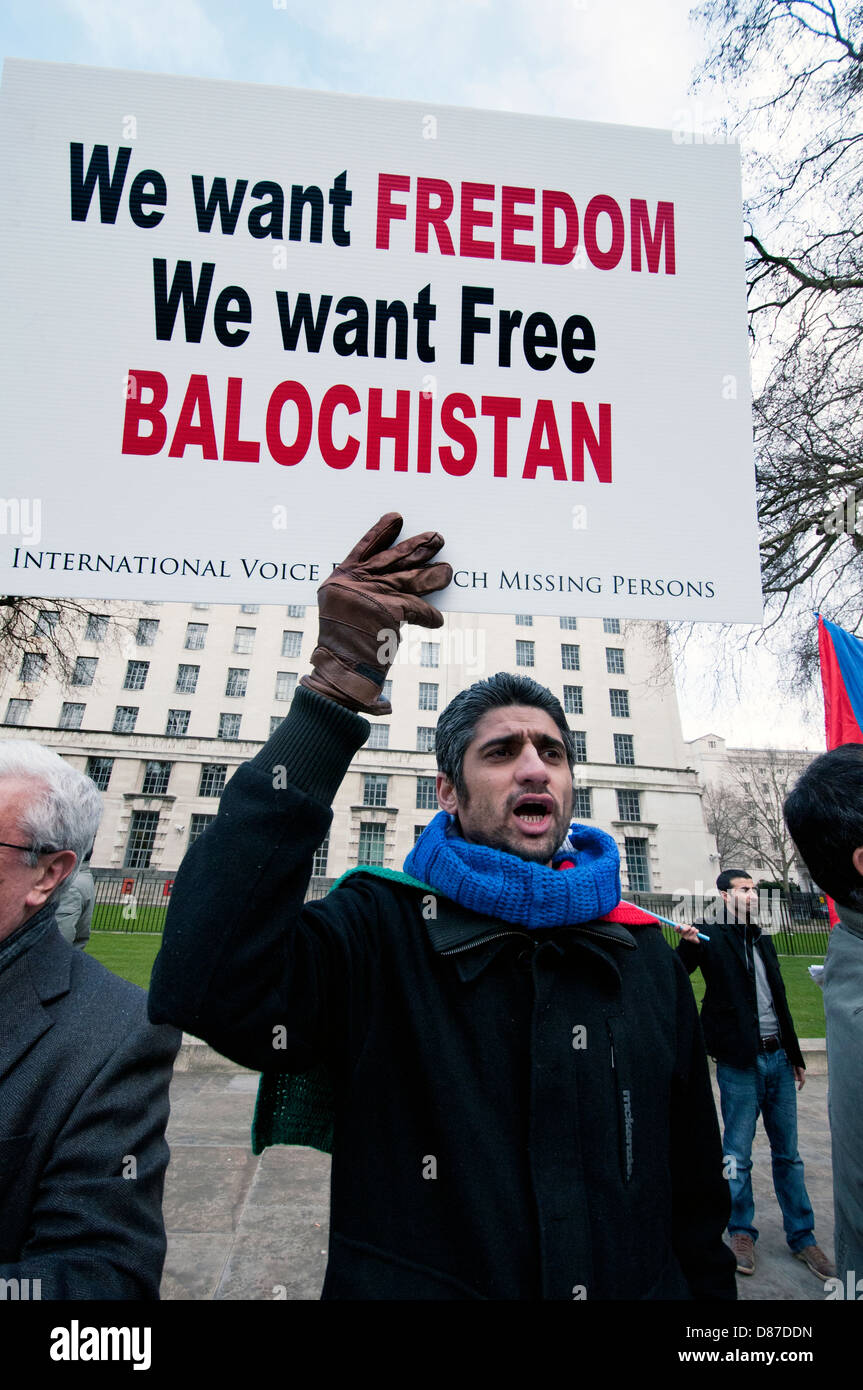 Balochistan Protest outside Downing Street protesting genocide by ...