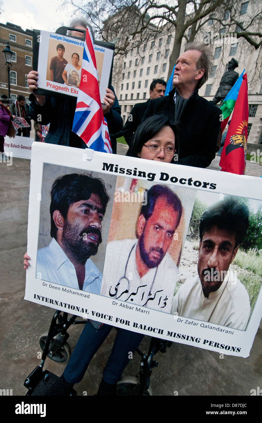 Balochistan Protest outside Downing Street protesting genocide by ...