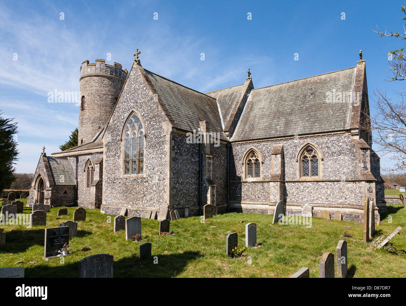 The 11thC church of St Peter, Haveringland, Norfolk, UK Stock Photo - Alamy
