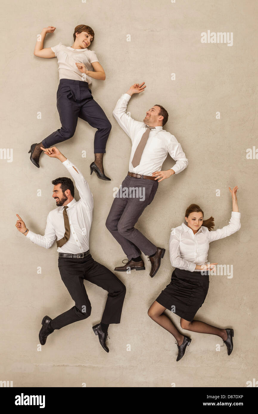 Business people dancing in office Stock Photo - Alamy