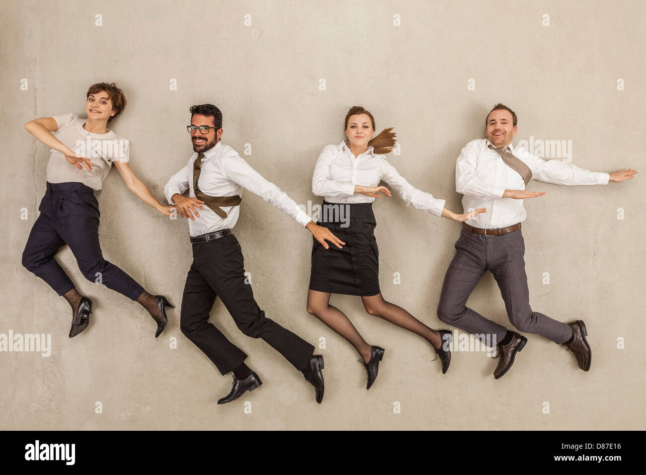 Business people dancing in office Stock Photo - Alamy
