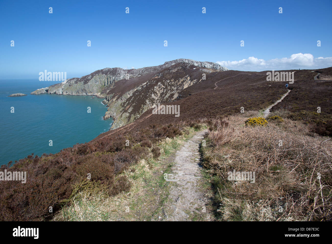 The Wales Coastal Path in North Wales. Picturesque view of the Wales ...
