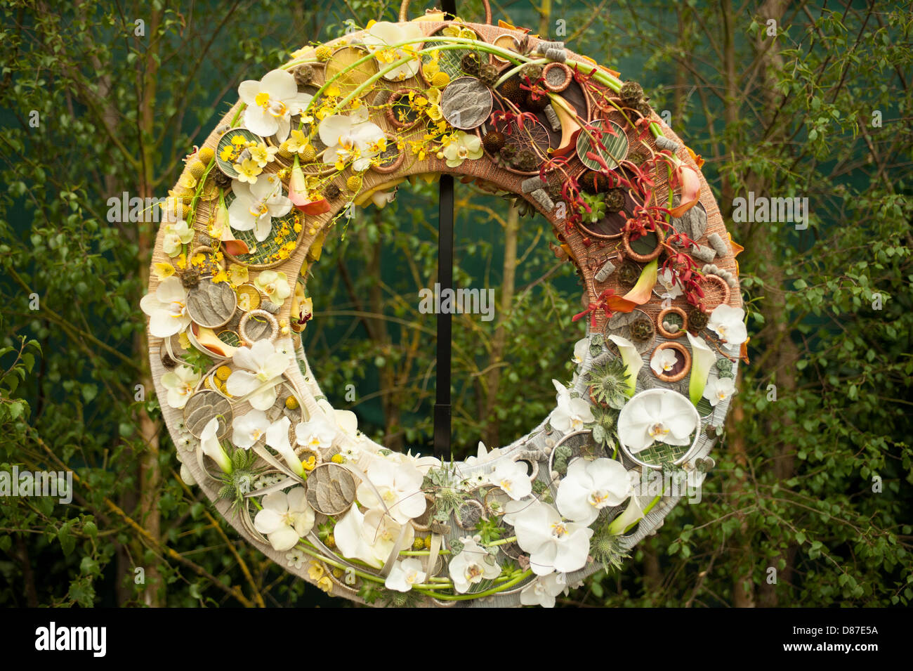 20.5.2013, London, UK. Floral Rings on display in the Great Pavilion at ...