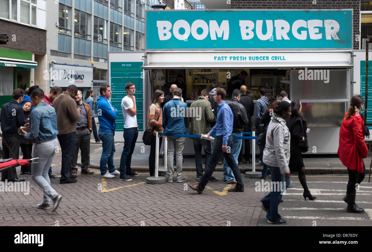 Burger stall hi-res stock photography and images - Alamy
