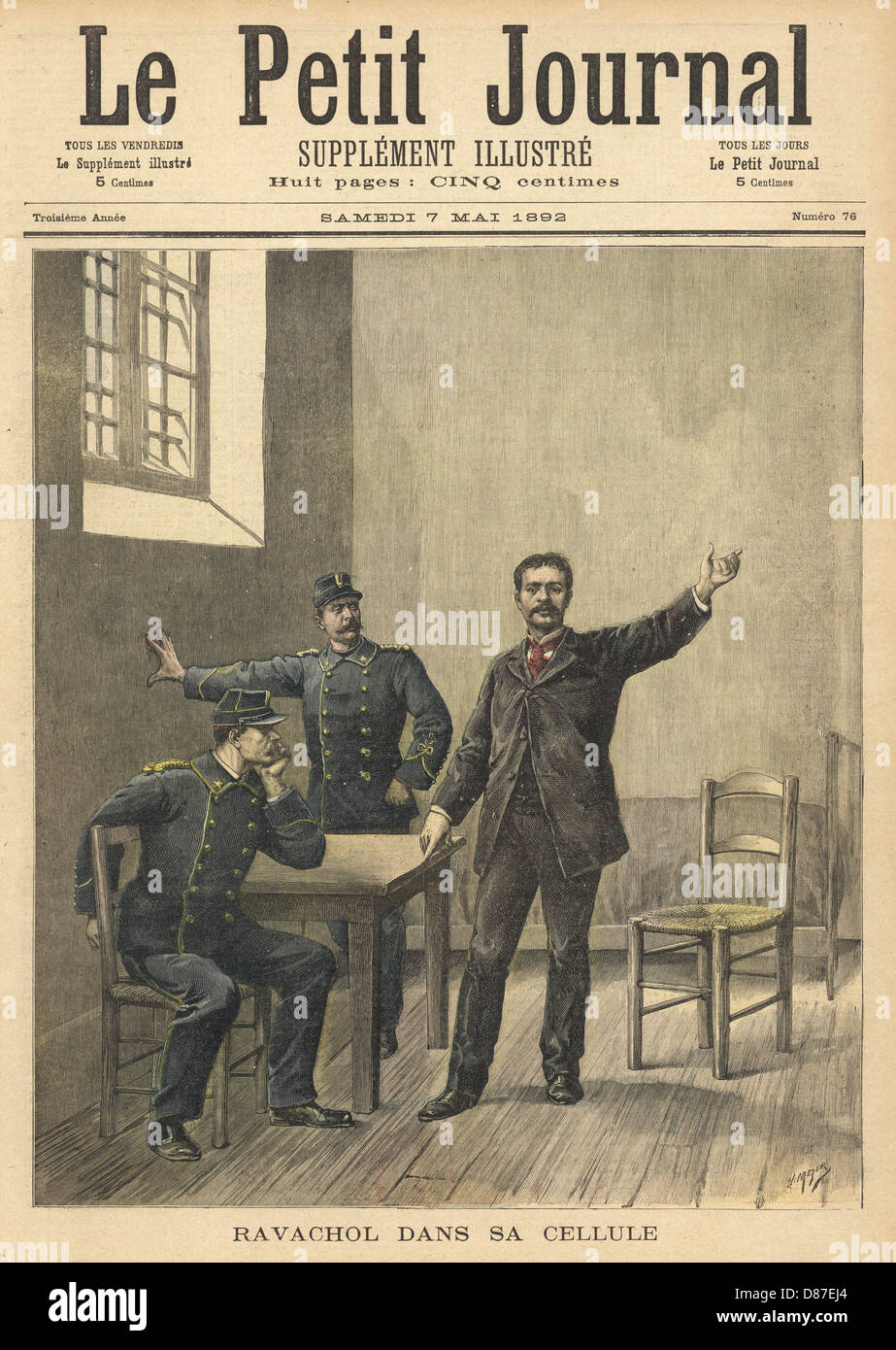 RAVACHOL IN PRISON Stock Photo - Alamy