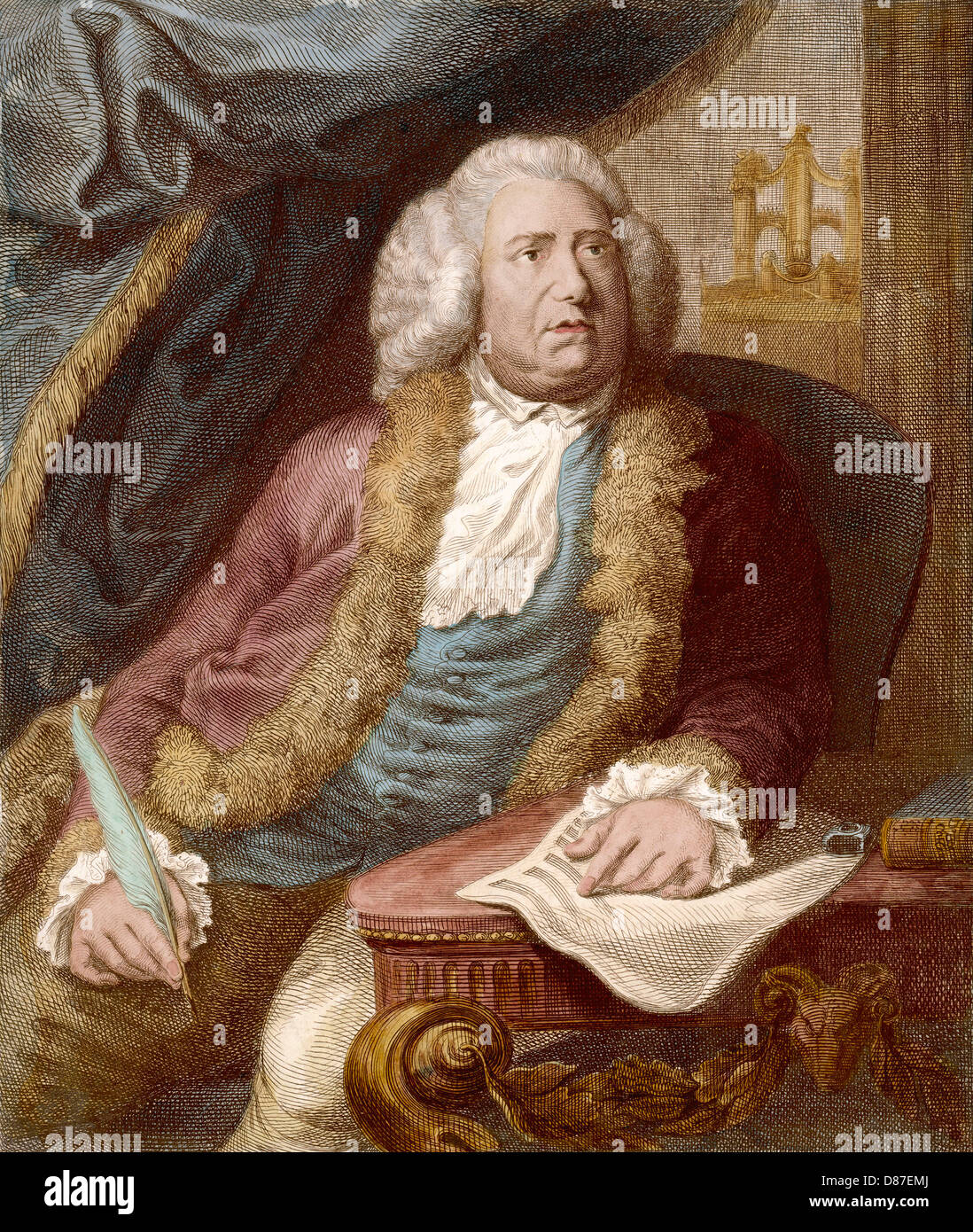 Wig and pen hi-res stock photography and images - Alamy