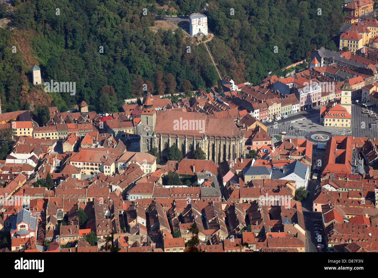 Brasov townscape view in romania hi-res stock photography and images ...