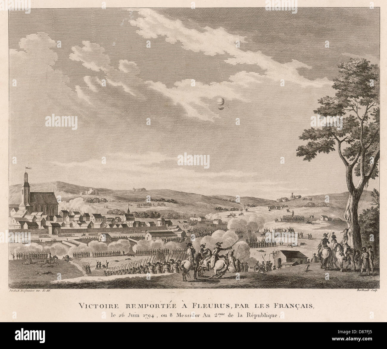 BATTLE OF FLEURUS 1794 Stock Photo - Alamy