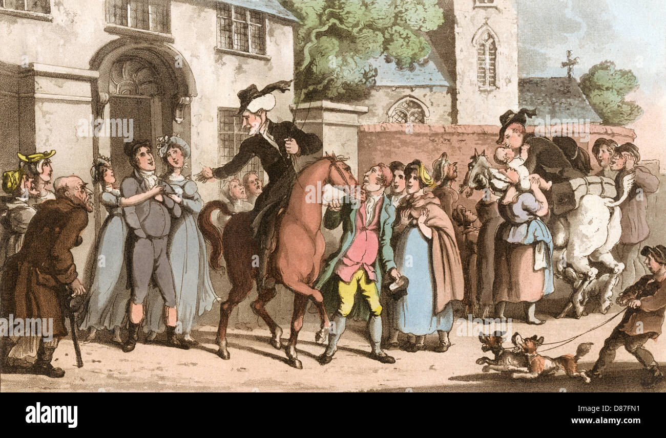 Dr Syntax setting out on his second tour Stock Photo - Alamy