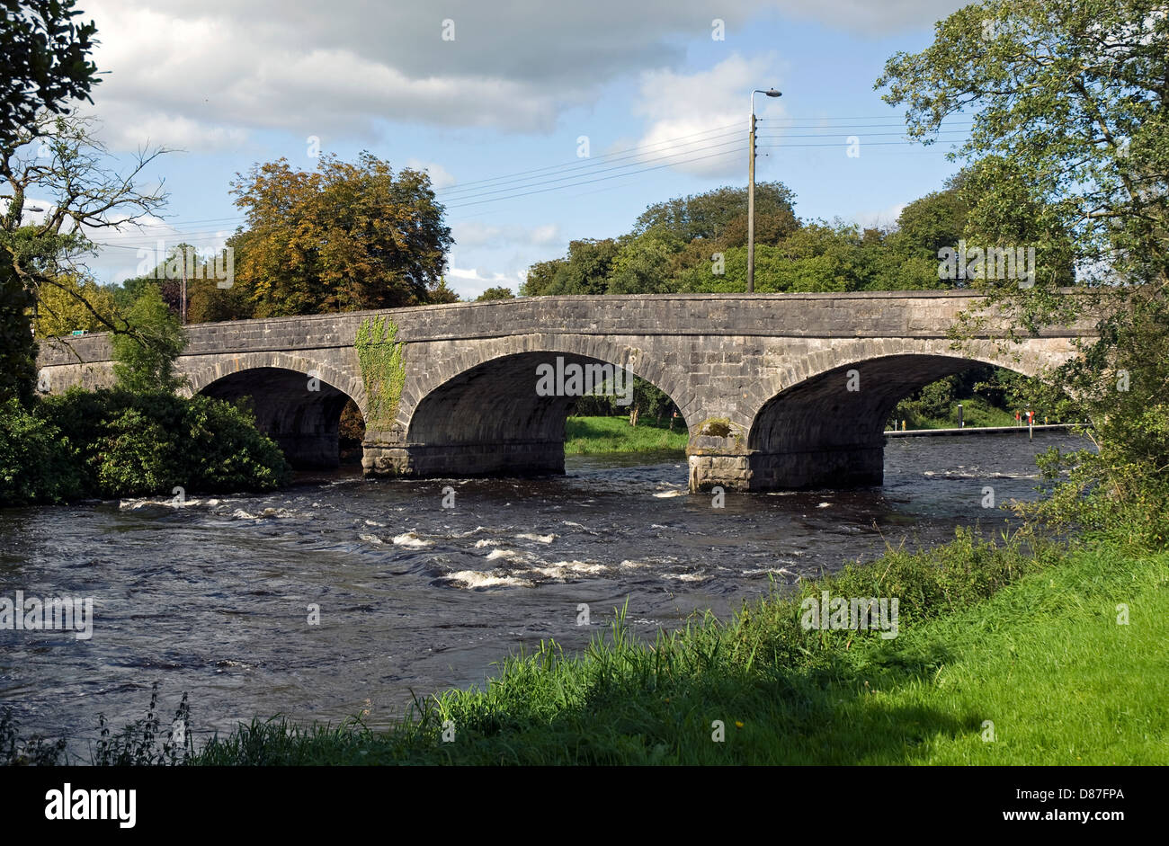 Kilconny Bridge over River Erne, Belturbet, Co Cavan, Ireland Stock ...