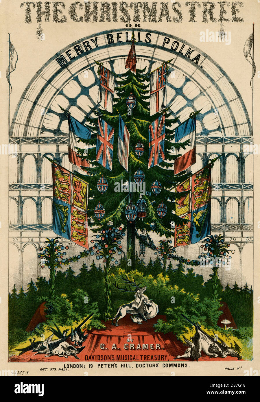 Christmas Tree 1851 Stock Photo - Alamy