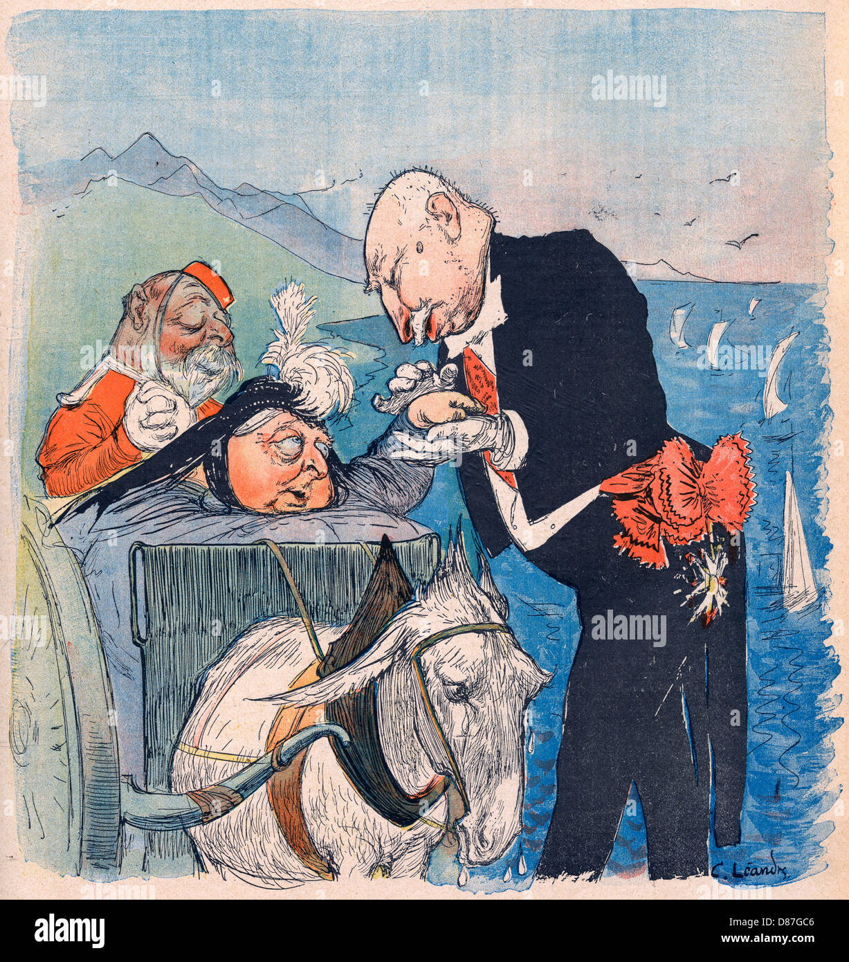 Queen Victoria with President Faure 1898 Stock Photo - Alamy